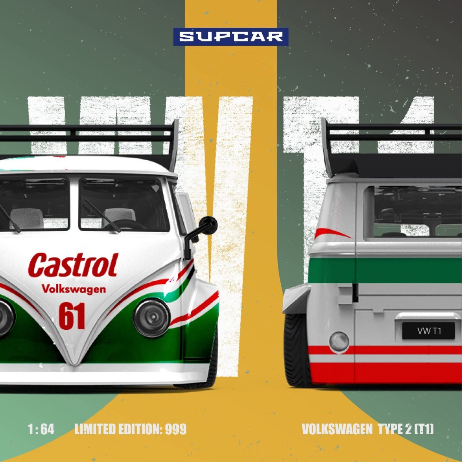 (Pre-Order) Supercar Volkswagen T1 Castrol (ETA- May2026) - Mini Toys World